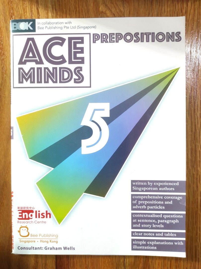 小學英文補充練習 - ACE MINDS Prepositions 5, 興趣及遊戲, 書本 & 文具, 書本及雜誌 - 補充練習 - Carousell