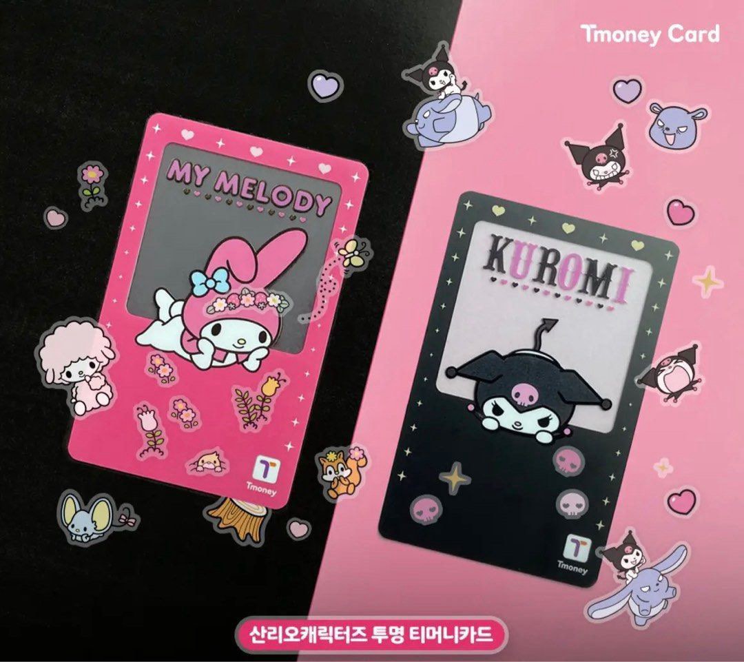 【全新】 SANRIO Character KUROMI Tmoney Card + Stickers Set 韓國 T-money 交通咭 ...