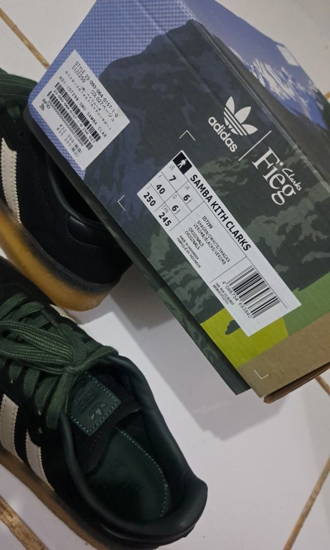 Adidas Samba Kith Clarks, Fesyen Pria, Sepatu , Sneakers di Carousell