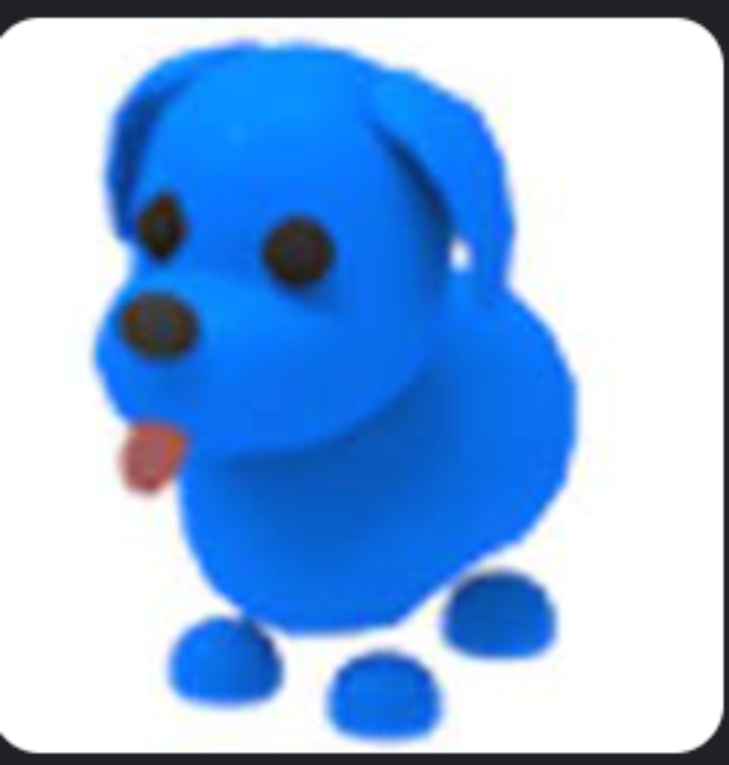Adopt Me Blue Dog, Video Gaming, Video Games, Others on Carousell