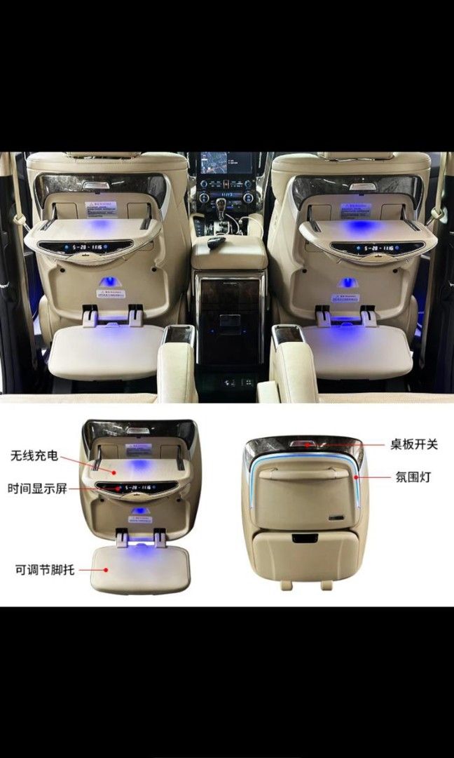 Alphard Vellfire seat table, Car Accessories, Accessories on Carousell