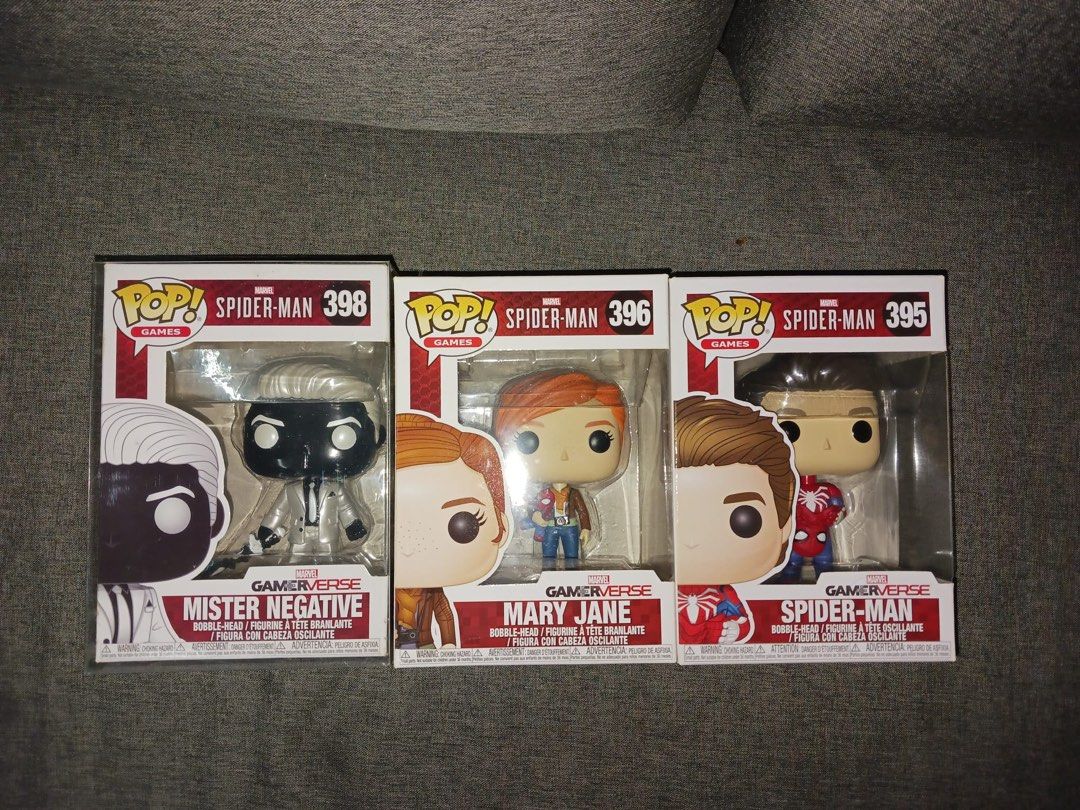 assorted funko pop spiderman horizon zero dawn assasin's creed unity III three cyberpunk ...