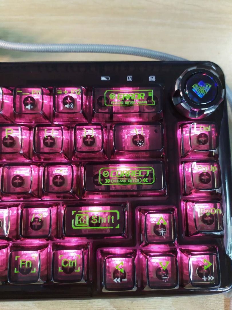 AULA Wind F68 Transparent Mechanical Keyboard, Computers & Tech, Parts ...