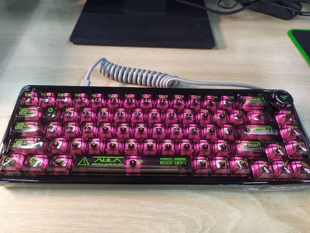 AULA Wind F68 Transparent Mechanical Keyboard, Computers & Tech, Parts ...