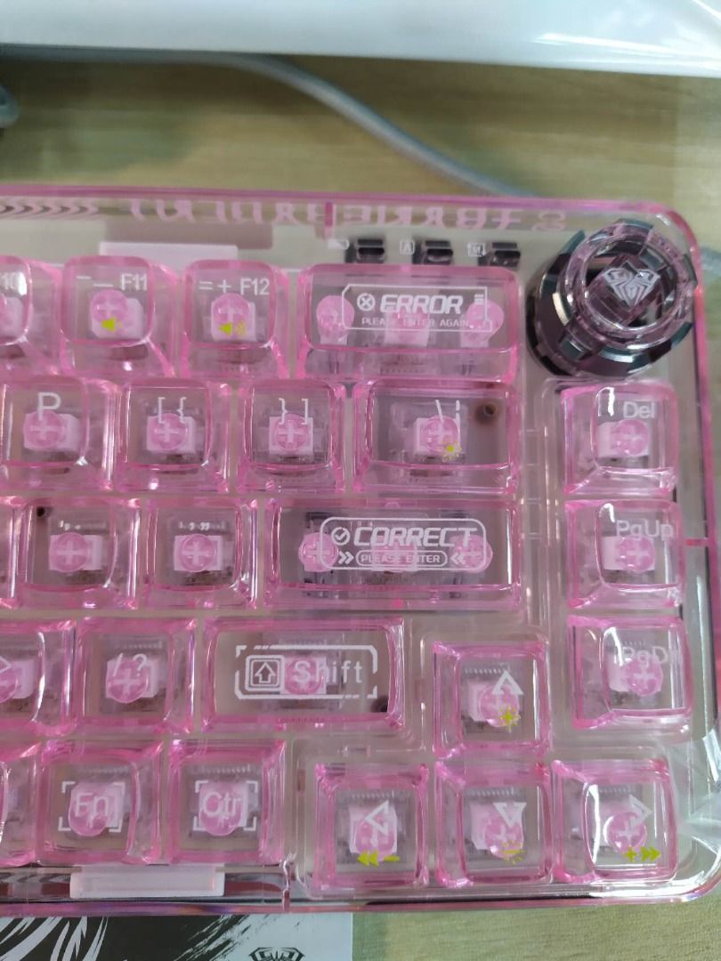 AULA Wind F68 Transparent Mechanical Keyboard, Computers & Tech, Parts ...