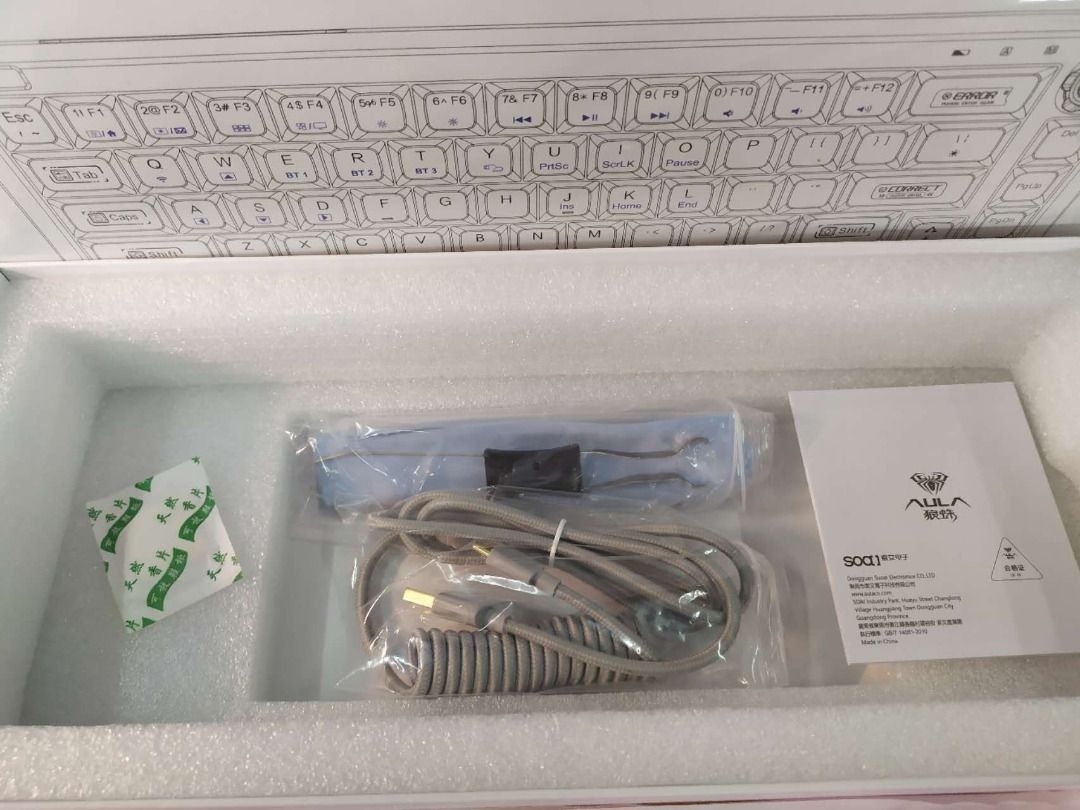 AULA Wind F68 Transparent Mechanical Keyboard, Computers & Tech, Parts ...