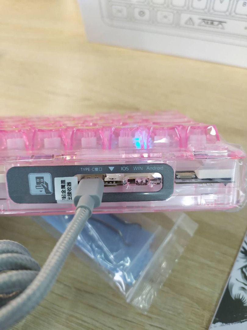 AULA Wind F68 Transparent Mechanical Keyboard, Computers & Tech, Parts ...