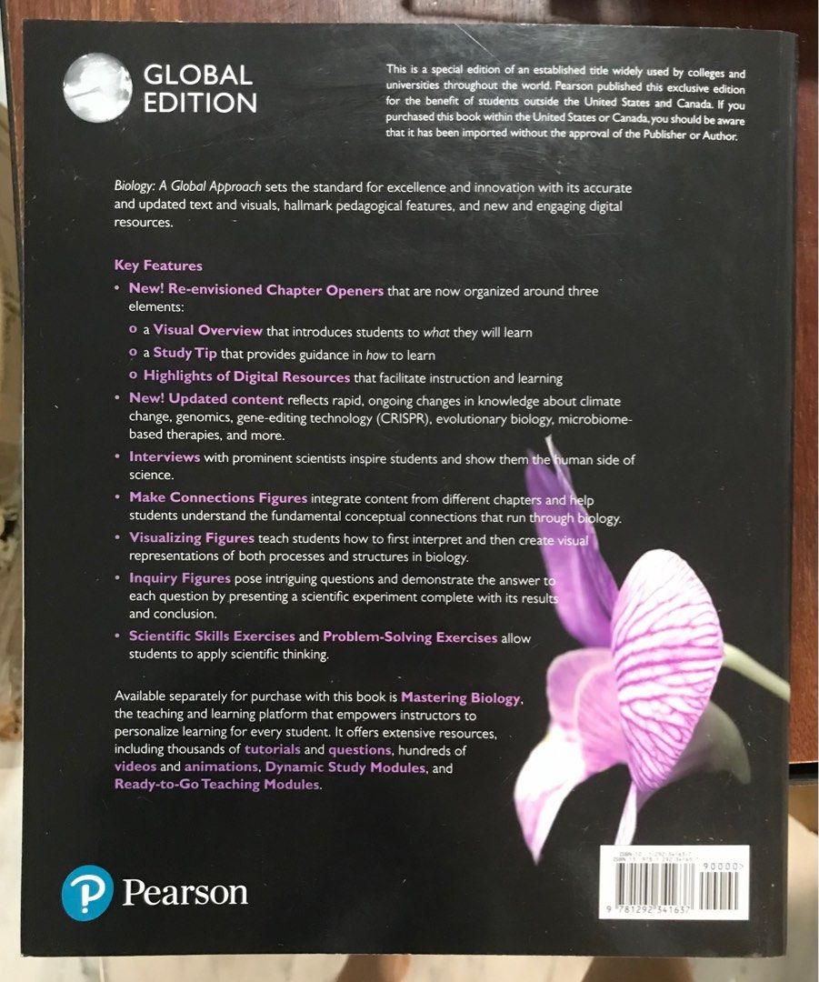 Biology Global Approach textbook, Hobbies & Toys, Books & Magazines ...