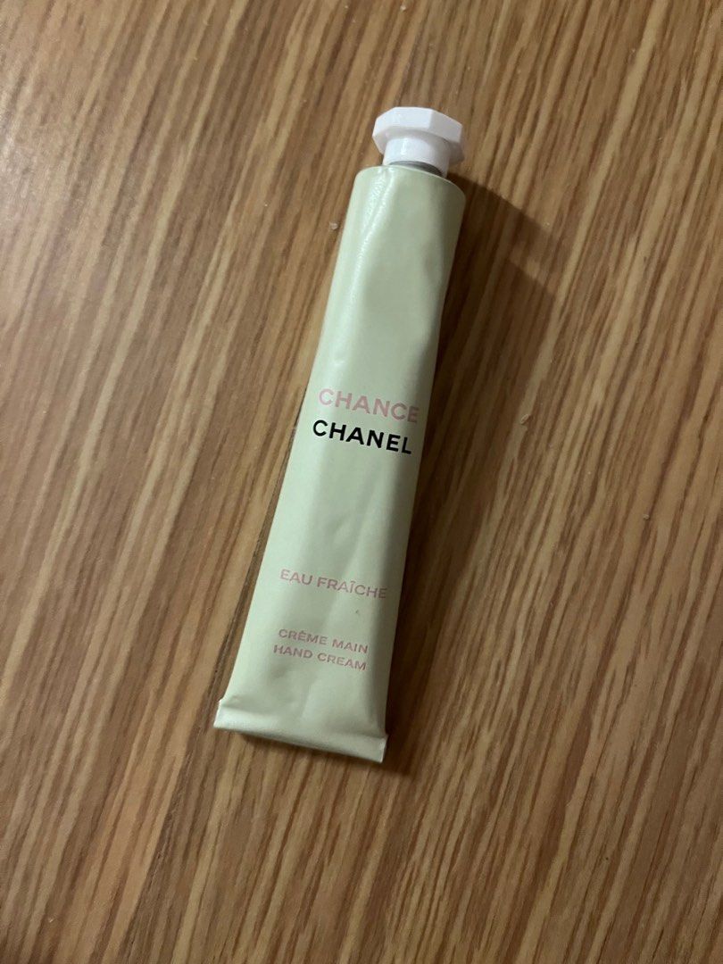 Chanel Chance Perfumed Hand Creme (green ) 20ml (used once), Beauty ...
