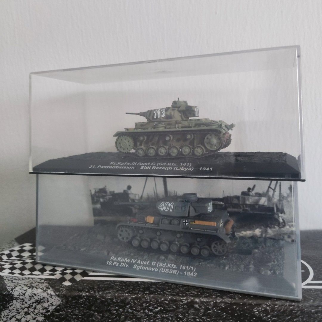 Combat Tanks Collection 4 Tanks (Sherman T-34 Panzers), Hobbies & Toys ...