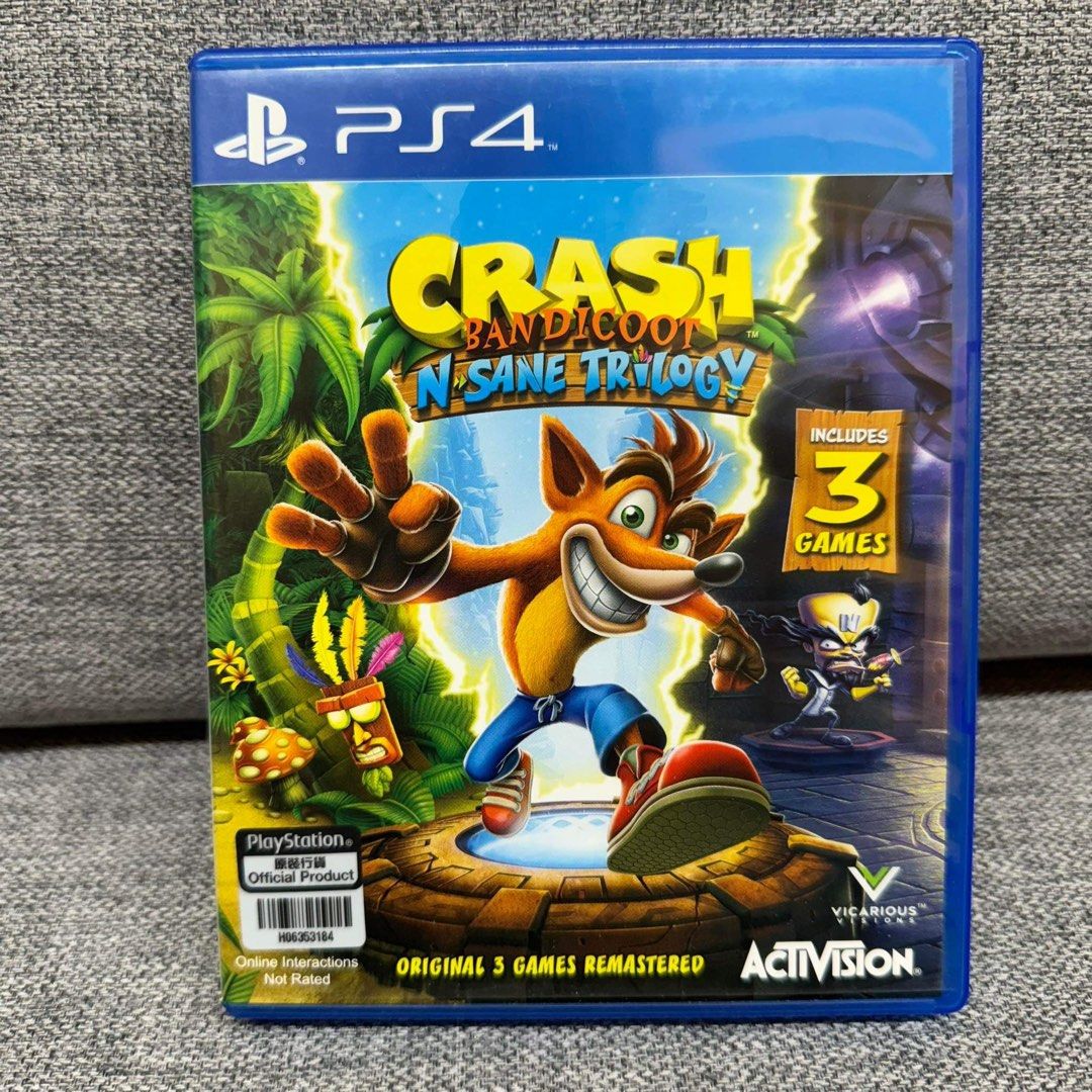 Crash Bandicoot Nsane trilogy ps4 game, Video Gaming, Video Games ...