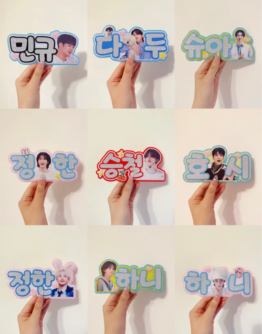 Customized concert name tags Baekhyun ITZY IVE NCT IU seventeen bts ...