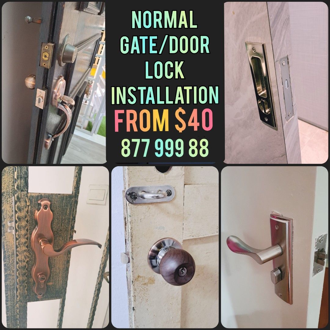 (Same/Next Day) Digital Lock + Normal Lock Installation Service ...