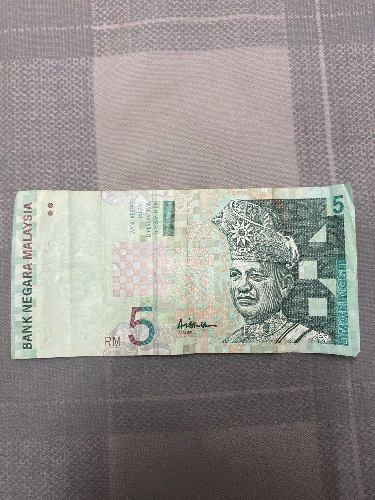 Duit lama Rm5 sign aishah, Hobbies & Toys, Collectibles & Memorabilia, Currency on Carousell