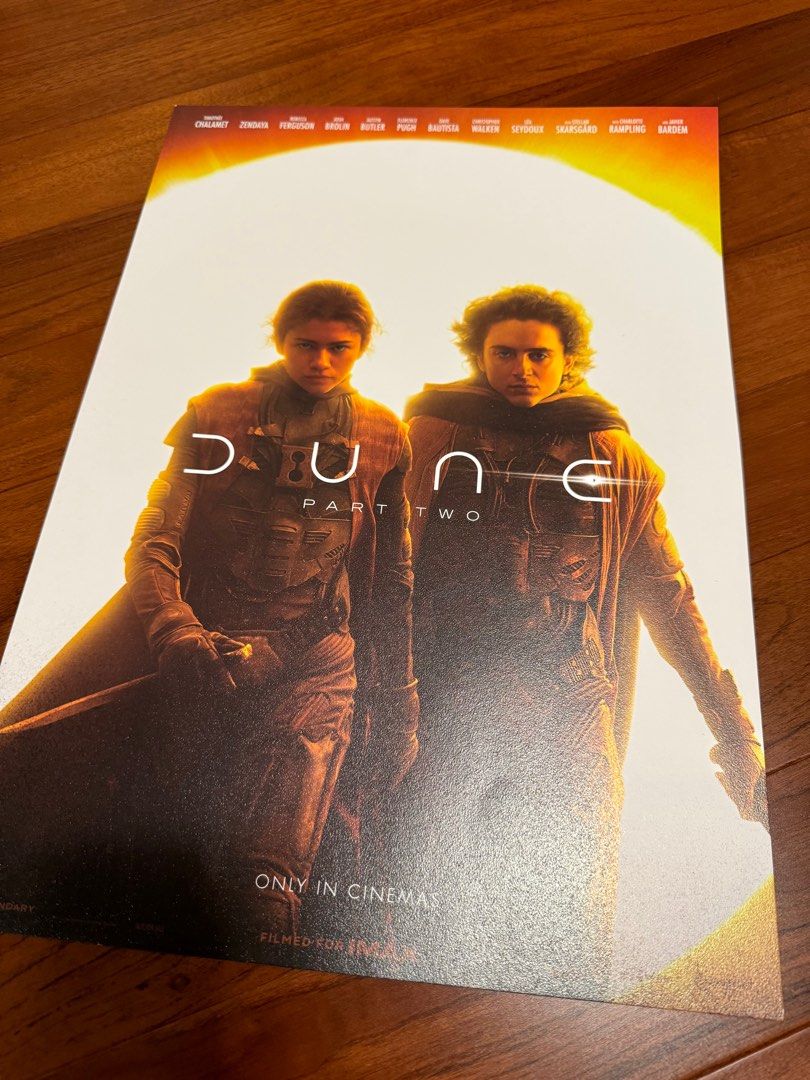 Dune Part 2 IMAX A3 poster, 興趣及遊戲, 收藏品及紀念品, 明星周邊 - Carousell
