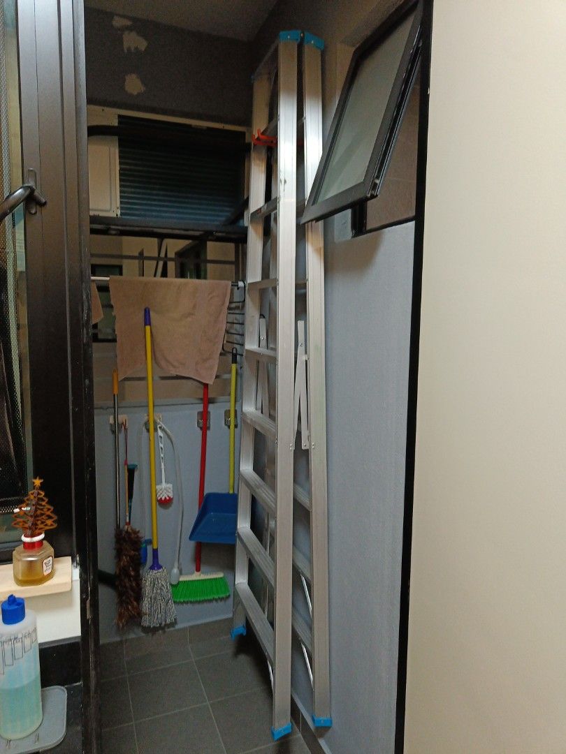 Everlast Aluminum Ladder tangga besi 8 step, Furniture & Home Living ...