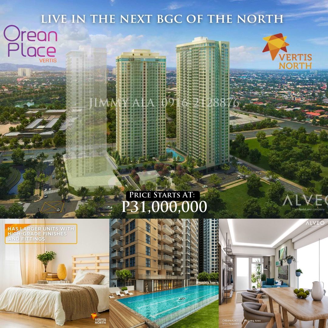 For Sale Condo in Vertis North Quezon City | 3 Bedroom 118 sqm at Orean ...