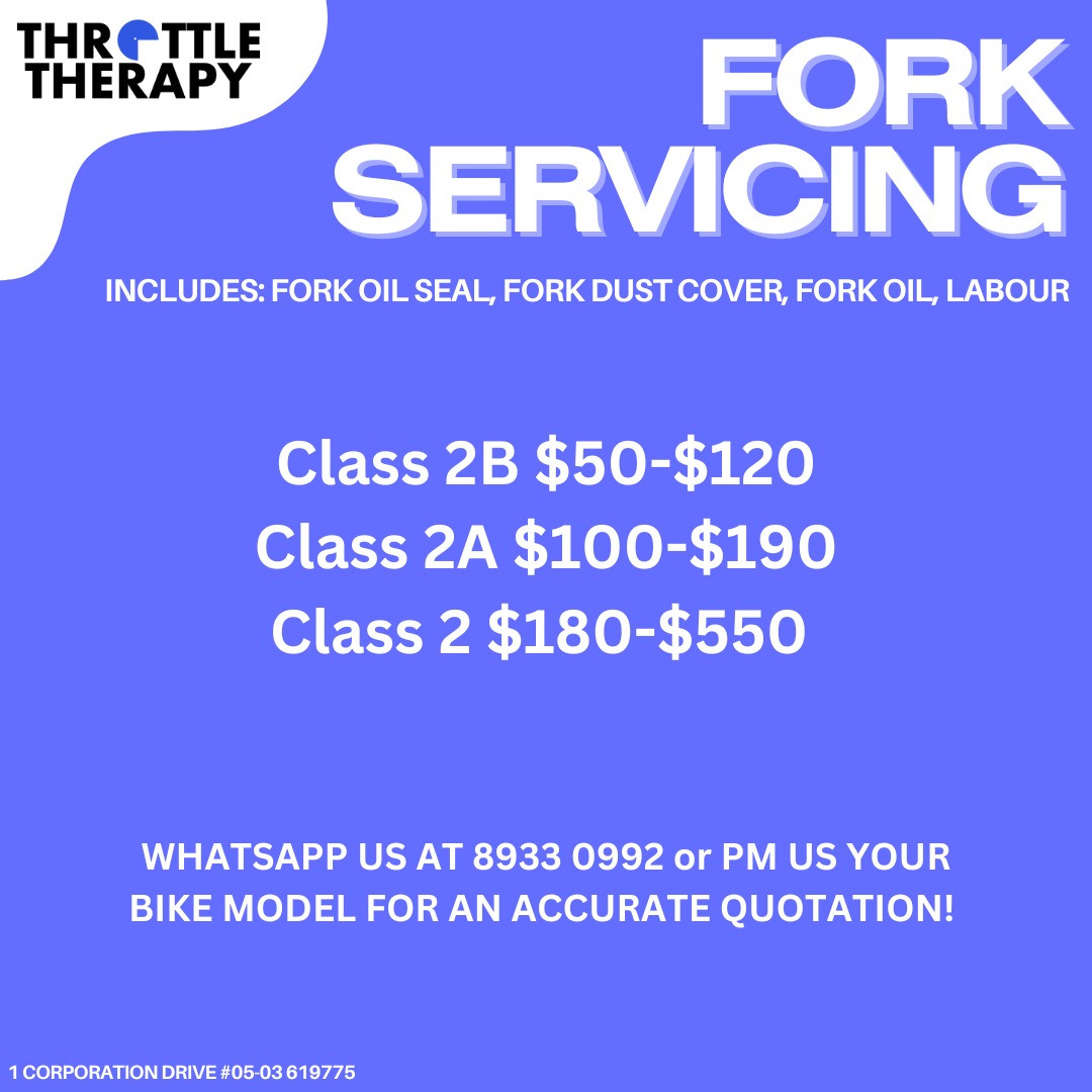 Fork Servicing 2B/2A/Class 2, Motorcycles, Motorcycle Accessories on ...