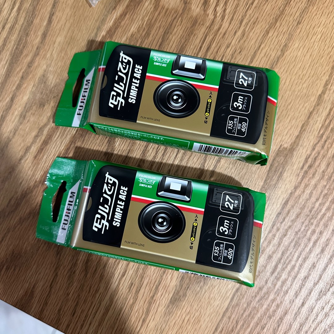 FUJI FUJIFILM SIMPLE ACE 富士底片 相機 立可拍27張一次性, 相機攝影, 相機在旋轉拍賣