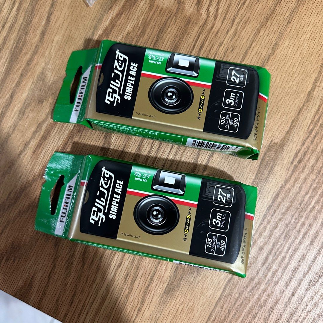 FUJI FUJIFILM SIMPLE ACE 富士底片 相機 立可拍27張一次性, 相機攝影, 相機在旋轉拍賣