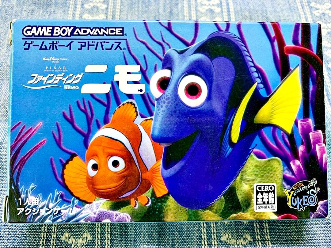 GBA 海底總動員 Finding NEMO 迪士尼 皮克斯動畫 GameBoy GBM 適用 C5, 電玩遊戲相關, 電玩、電腦遊戲軟體, Nintendo 任天堂在旋轉拍賣
