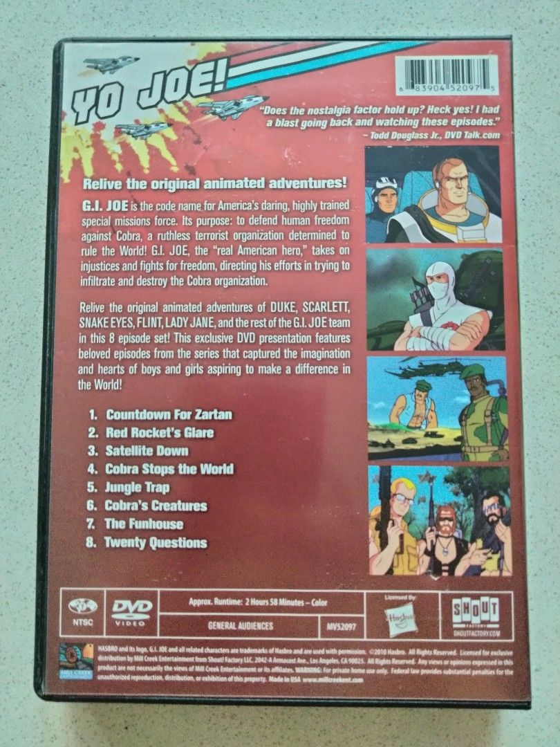 Vintage GI Joe DVD, Hobbies & Toys, Music & Media, CDs & DVDs on Carousell