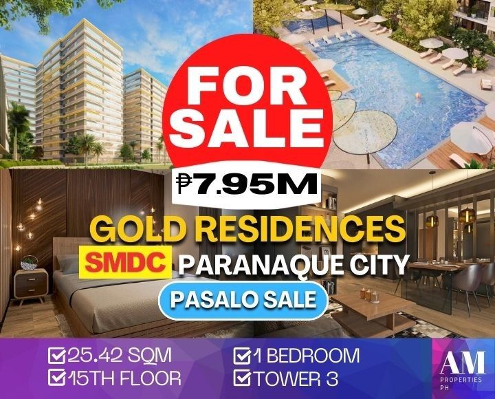 Gold Residences Paranaque Pasalo, Property, For Sale, Apartments ...