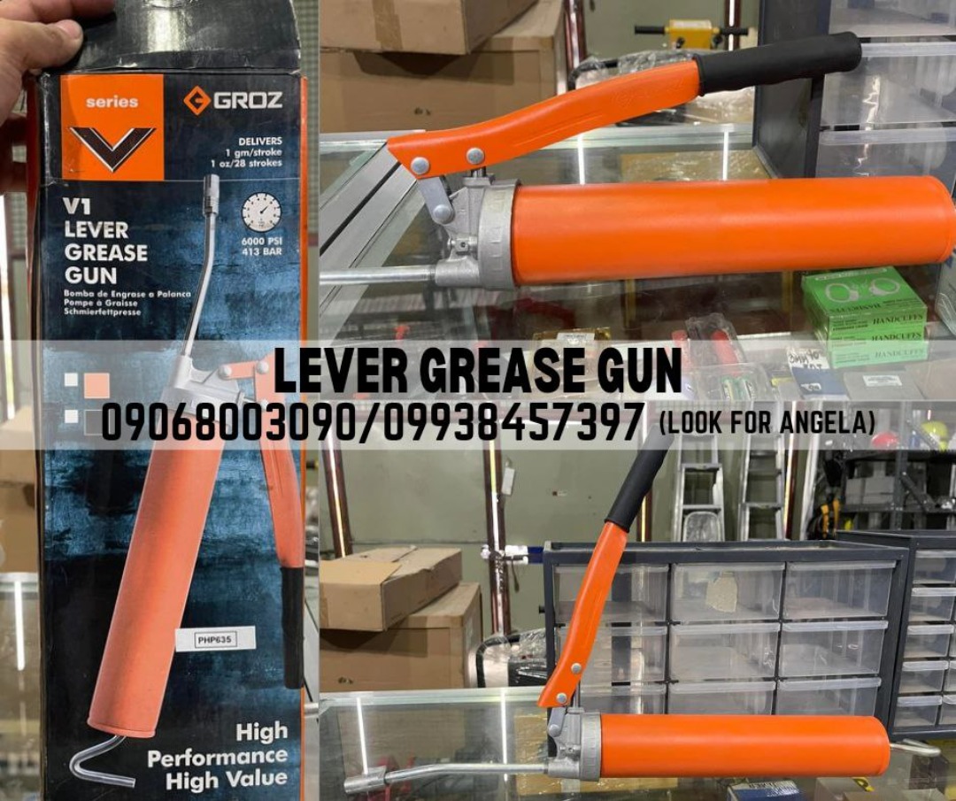 GROZ LEVER GREASE GUN, Commercial & Industrial, Construction Tools ...