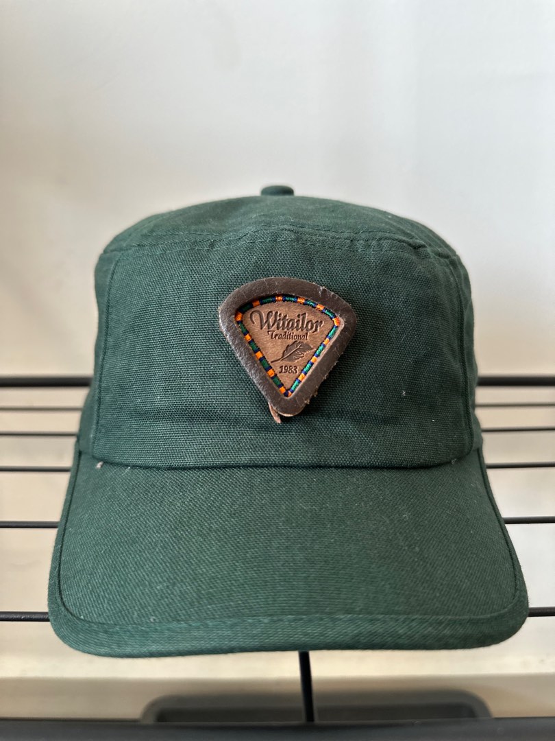 Hats on green cap, Men's Fashion, Watches & Accessories, Cap & Hats on Carousell