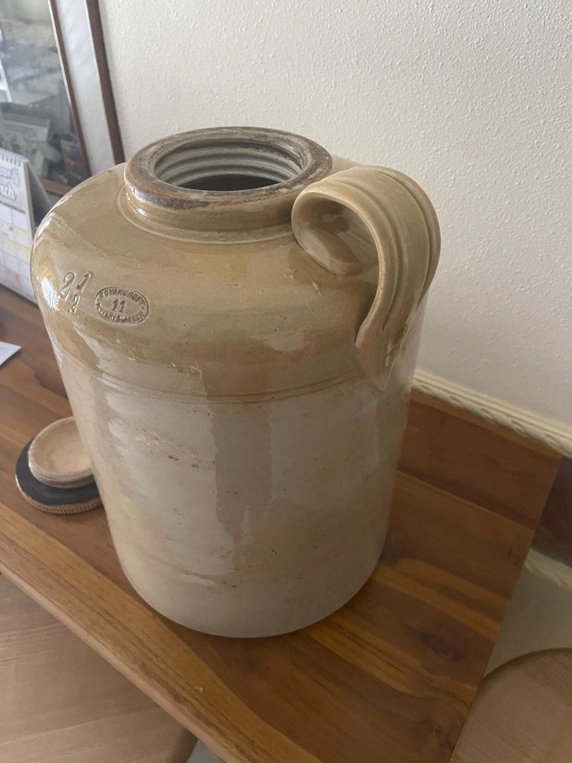 HTF VINTAGE ANTIQUE GOVANCROFT GLASGOW SCOTTISH POTTERY LRG STONEWARE ...