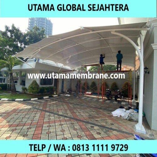 Jasa pasang atap kanopi membran kain / atap tenda membran jakarta timur ...