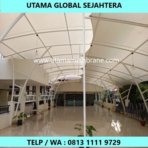 Jasa pasang atap kanopi membran kain / atap tenda membran jakarta timur ...