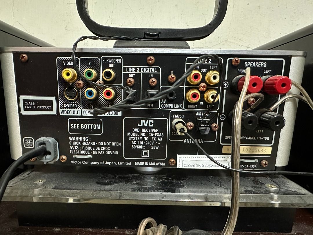 JVC CA EXA3 DVD CD USB 床頭音響 全機功能 全音域 木振膜核桃實木音箱 原廠遙控器, 耳機及錄音音訊設備, 音樂播放裝置 MP3及CD 播放器在旋轉拍賣