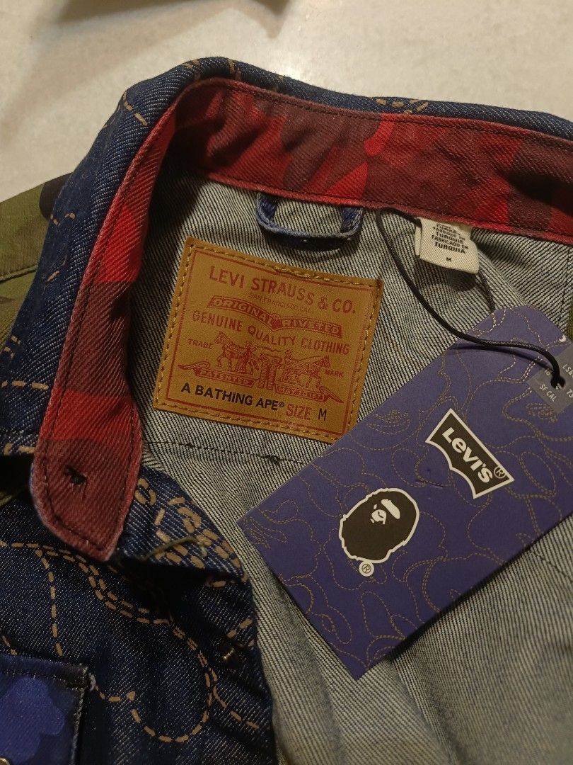 Levi's® X Bape® Patchwork Western Shacket - Levi's® X Bape® Patchwork ...