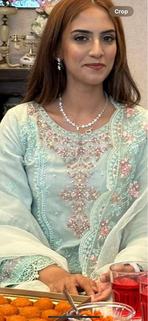 Light blue sequence Punjabi suit, Women's Fashion, Dresses & Sets ...