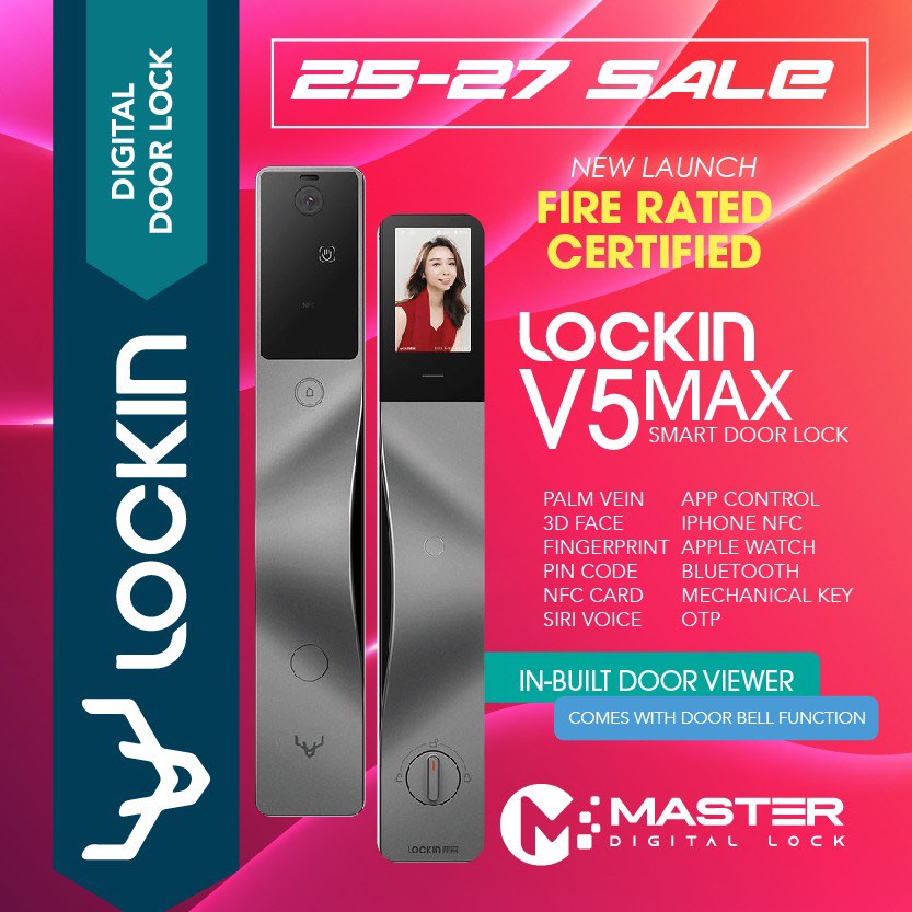 LOCKIN V5 MAX 🔥🔥🔥samsung digital door lock installer certified 🔥🔥🔥 ...