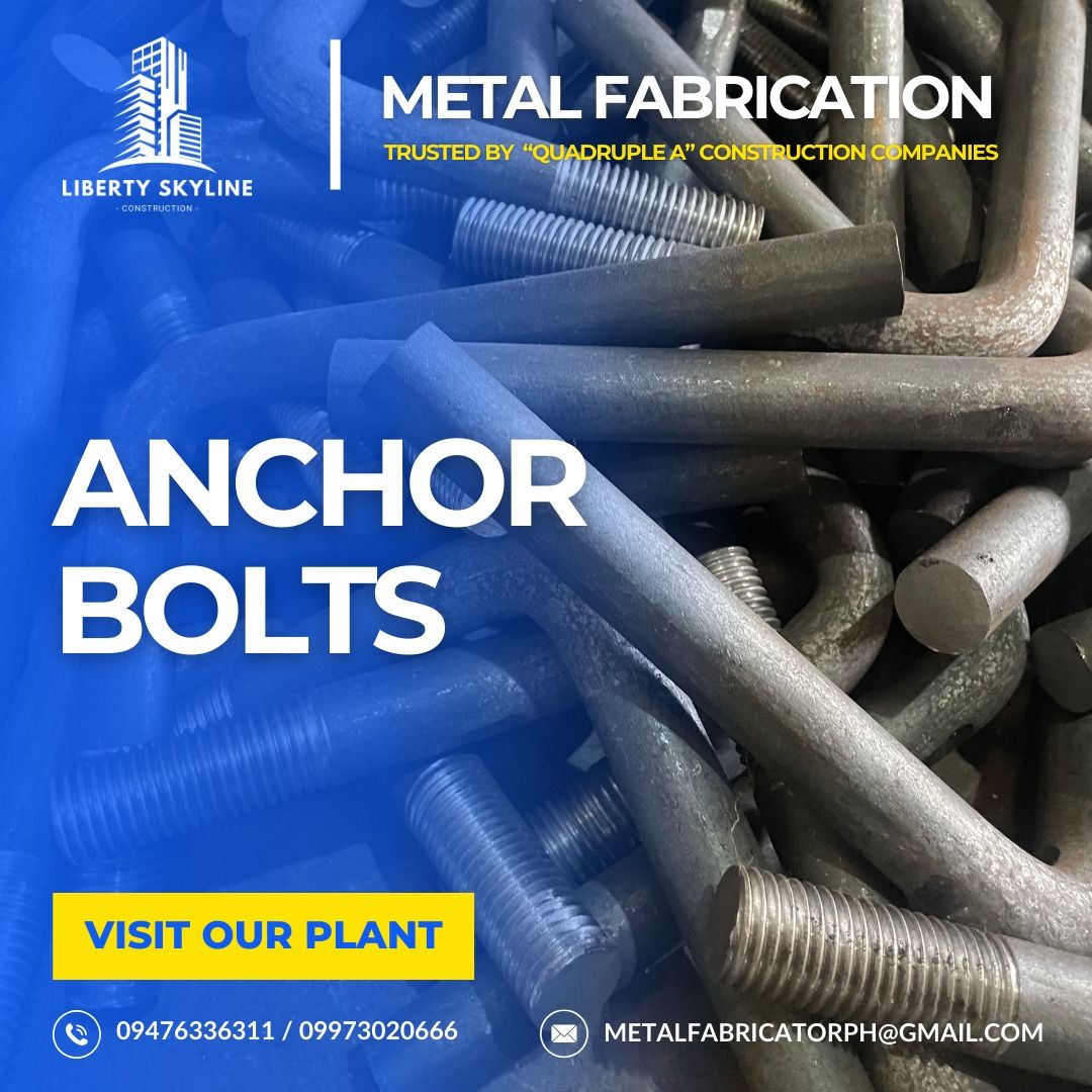 L-Type Anchor Bolt | Stiffener Plate | Base Plate | Channel Bar ...
