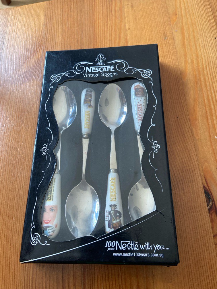 Nescafe vintage spoons (collectible), Furniture & Home Living ...