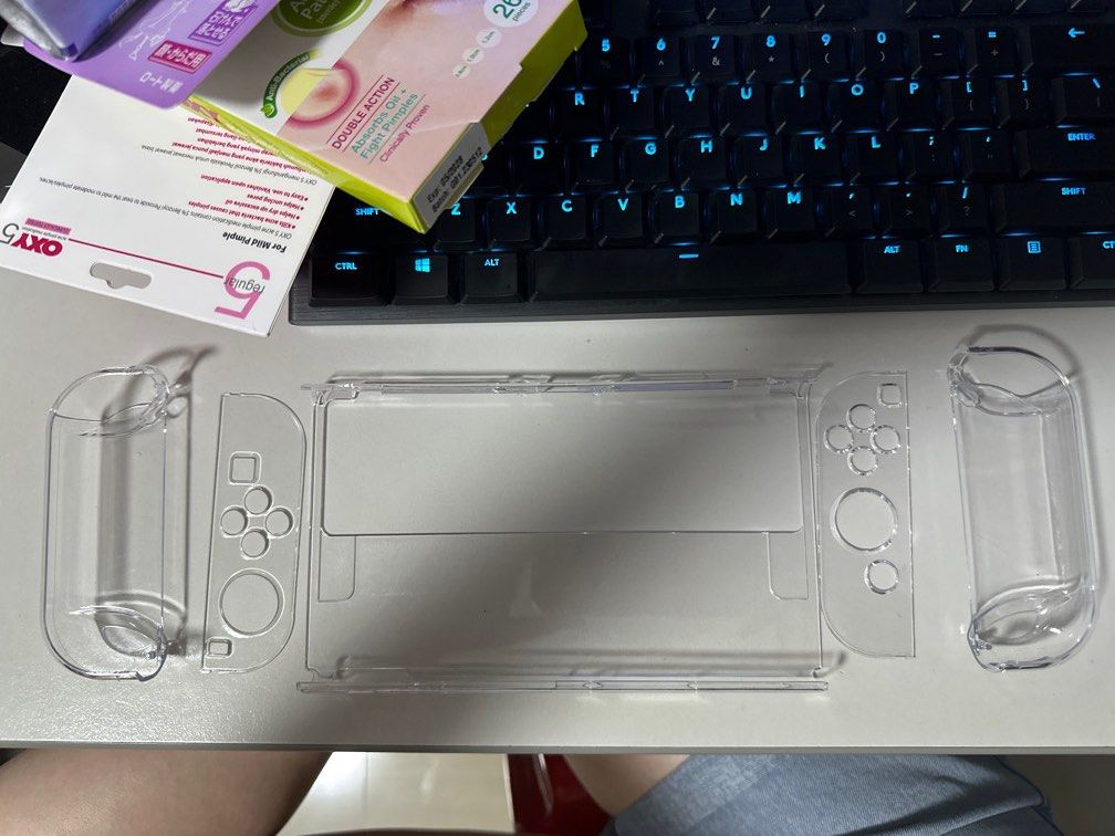 Nintendo Switch OLED Acrylic case, Video Gaming, Gaming Accessories ...