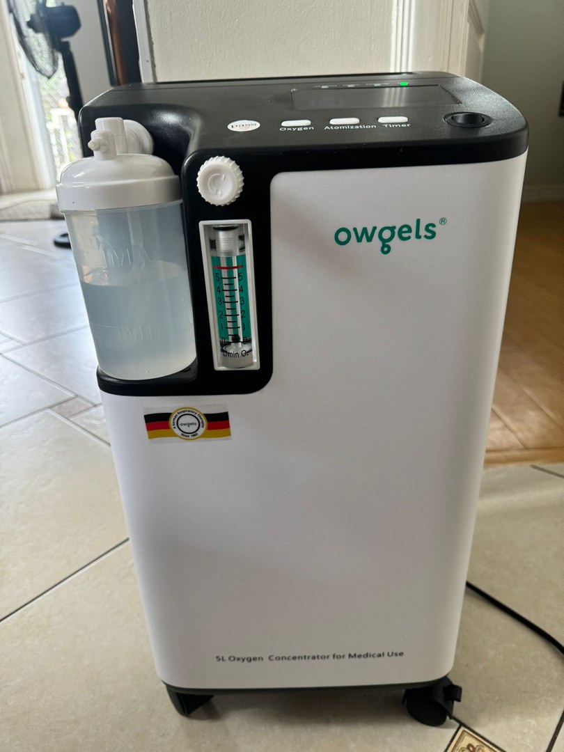 Owgels Oxygen Concentrator 5L, Health & Nutrition, Medical Supplies ...