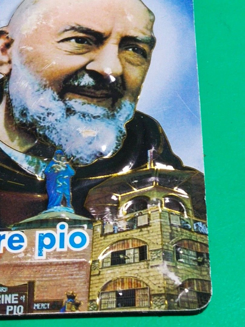 "Padre Pio" over-sized Ref Magnet souvenir/2000s era/Wonderful ...
