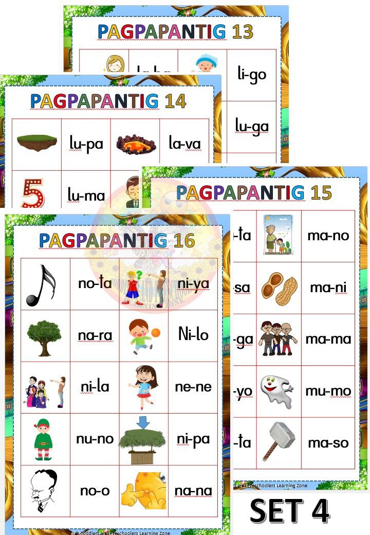 Pagpapantig ng mga Salita A4 chart, Hobbies & Toys, Toys & Games on Carousell