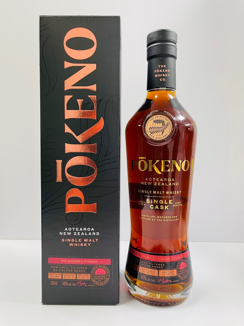 Pokeno PX Sherry Finish #0412 Single Cask 70cl 46%, Food & Drinks ...