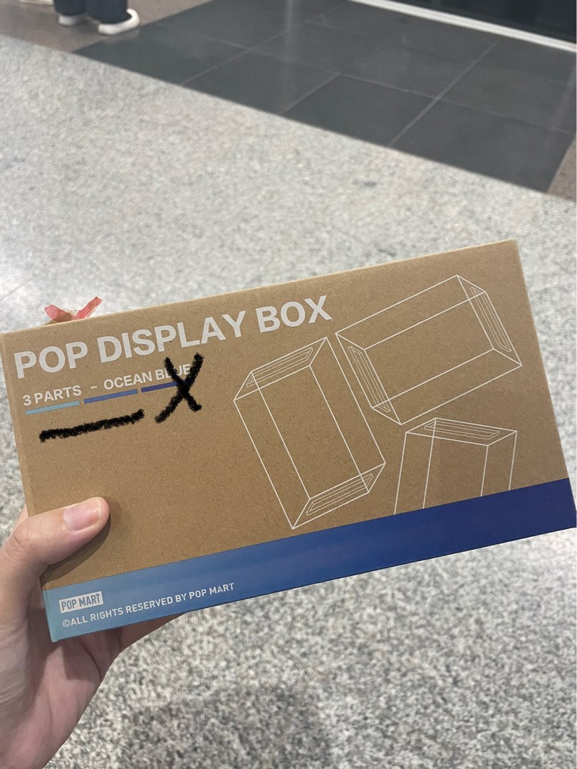 Popmart Display Box - Ocean Blue, Furniture & Home Living, Home ...