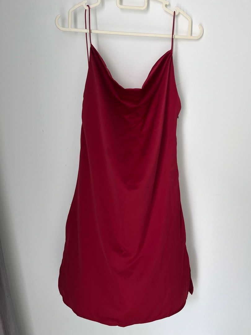 Red Cami Dress, Women's Fashion, Dresses & Sets, Dresses on Carousell
