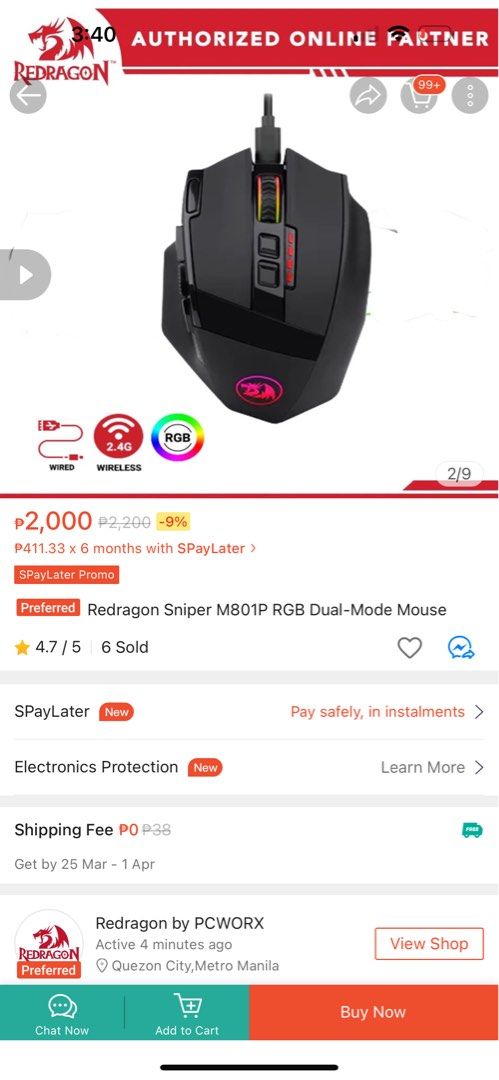 Red Dragon Mouse - Sniper Pro, Computers & Tech, Parts & Accessories ...