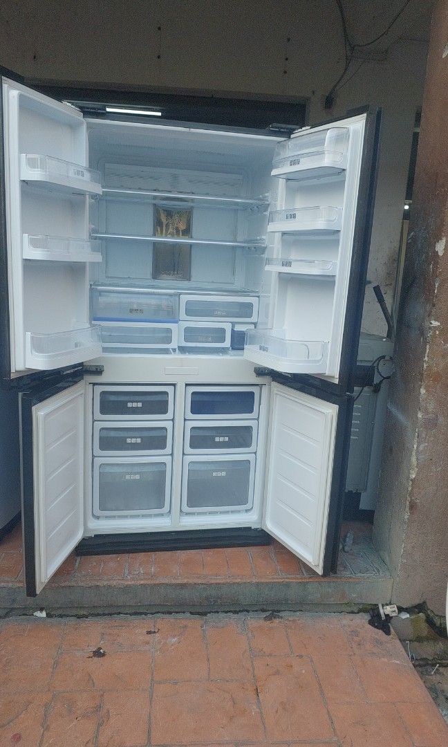 Sharp inverter Glass auto ice maker fridge, TV & Home Appliances, Other ...