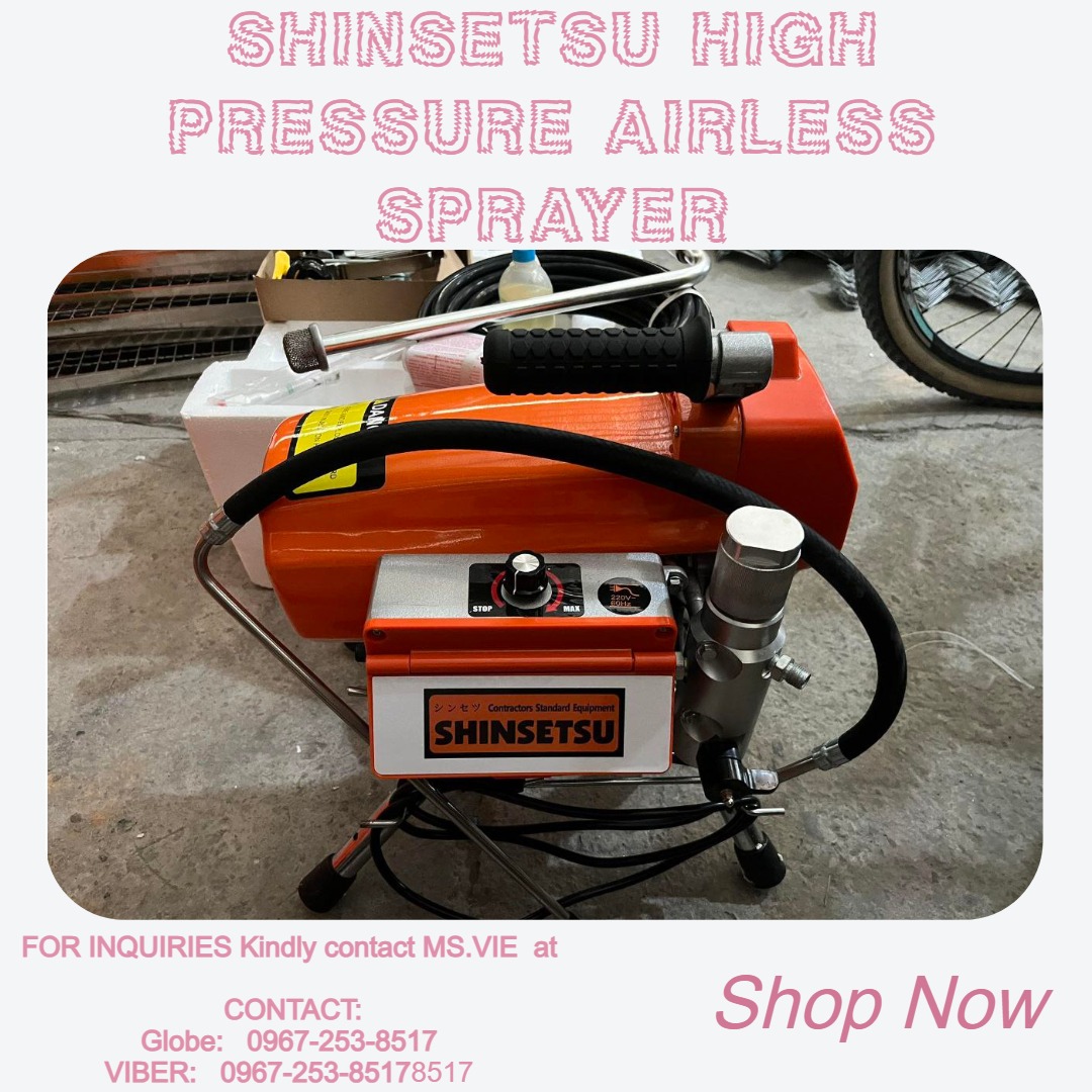 SHINSETSU HIGH PRESSURE AIRLESS SPRAYER, Commercial & Industrial ...