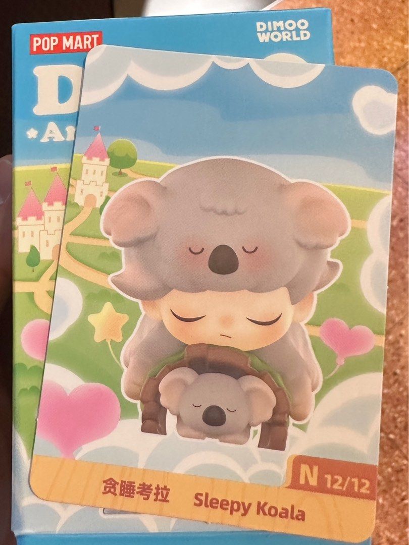 Sleepy Koala Dimoo Animal Kingdom PopMart, Hobbies & Toys, Toys & Games ...