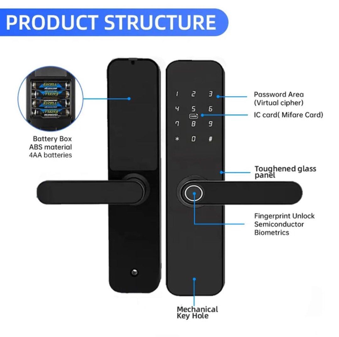 SmartGuard Smart Door Lock, Furniture & Home Living, Security & Locks ...